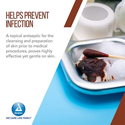 Dynarex Povidone Iodine Prep Solution Usp Effective Topical Antiseptic Liquid