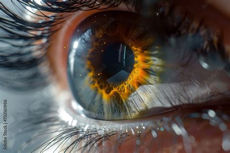 Human Cyborg Ai Eye Lens Curvature Eye Ocular Dominance Optic Nerve Lens Macula Color Vision