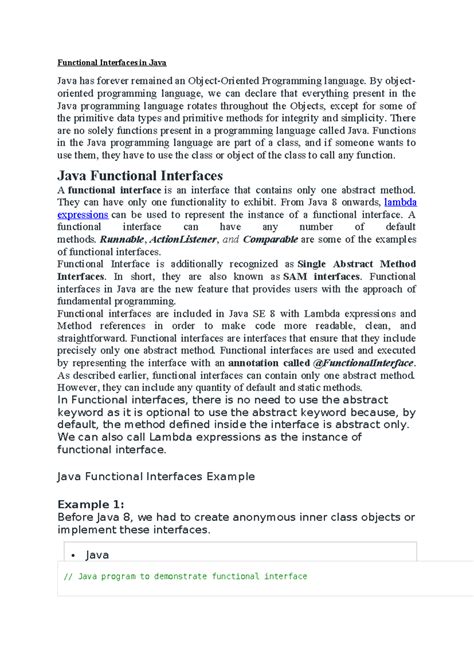 Functional Interfaces In Javaunit3 Functional Interfaces In Java