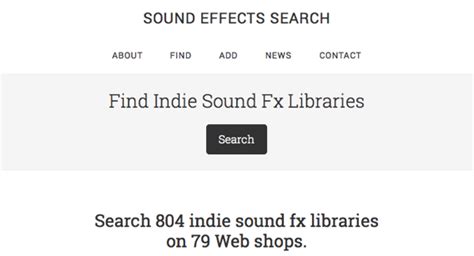 Sound Effects Search Engine Creative Field Recording