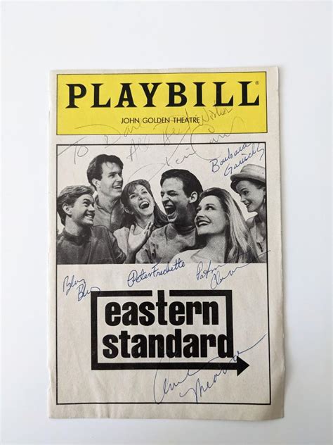 Eastern Standard Cast Signed Playbill Cover