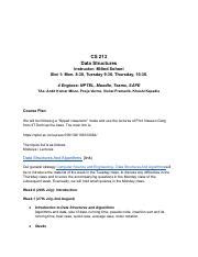 CS 213.pdf - CS 213 Data Structures Instructor: Milind Sohoni Slot 1: Mon. 8:30 Tuesday 9:30 ...