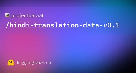 Projectbaraat Hindi Translation Data V0 1 At Main