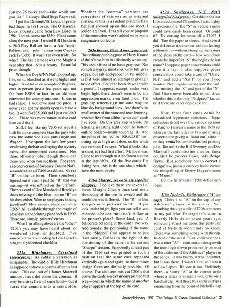 How Many Cards In The T206 Set