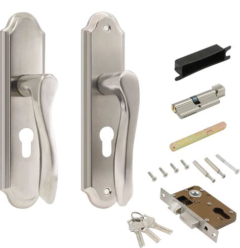 Door Lock Set Main Door Lock Handle Set Mortise Lock With 3 Keys Steel Lock Body And Cylinder