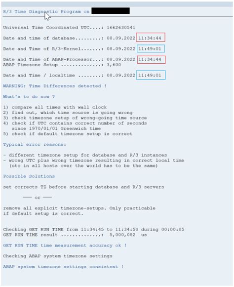 3275686 Time Inconsistencies Between System Time Os And Sap Hana