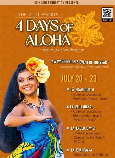 4 Days Of Aloha At Esther Short Park In Vancouver Wa Every Day