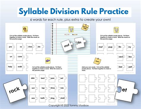 Syllable Division Rules Bundle Print And Digital Resources Made By Teachers