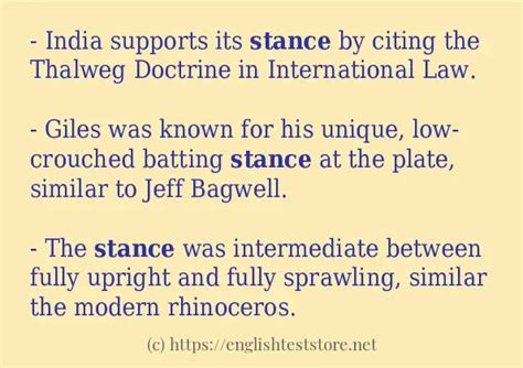 Stance Some Example Sentences Englishteststore Blog