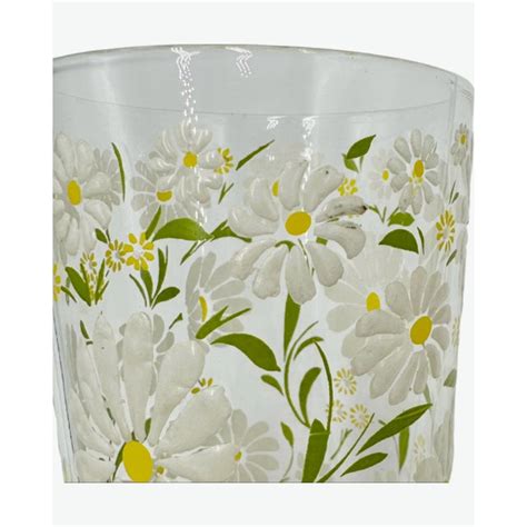 Vintage Culver Daisy Highball Cocktail Drinking Glasses Set Of 4
