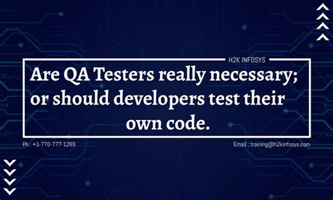 Qa Testers Vs Developers Who Should Test Code