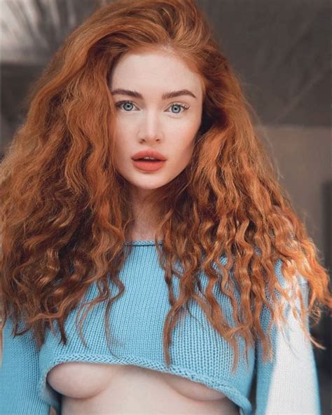 Angelina Michelle Face Ginger Models Woman Soft Glam Cropped Knit