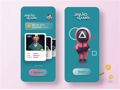 Squid Game Mobile Gaming App Concept Ui Design By Prabhasha