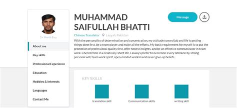 Muhammad Saifullah Bhatti Online Resume Craftmycv