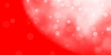 Light Red Vector Pattern With Circles Modern Abstract Illustration With Colorful Circle Shapes