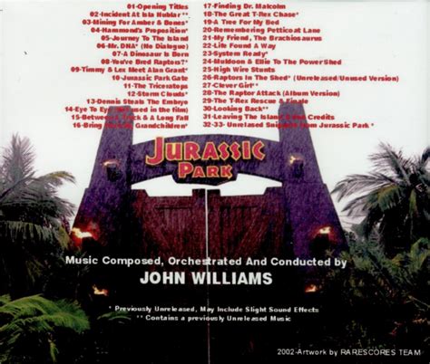 Unreleased Soundtrack Jurassic Park Db