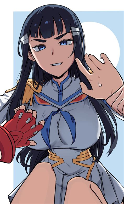 Matoi Ryuuko Kiryuuin Satsuki And Junketsu Kill La Kill Drawn By