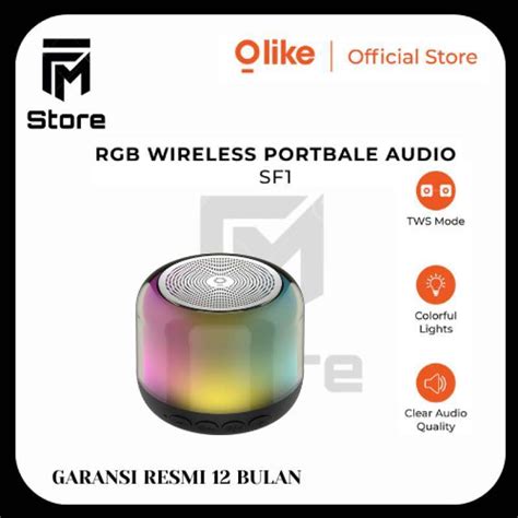 Promo Olike Speaker Rgb Wireless Portable Audio Sf1 Diskon 23 Di