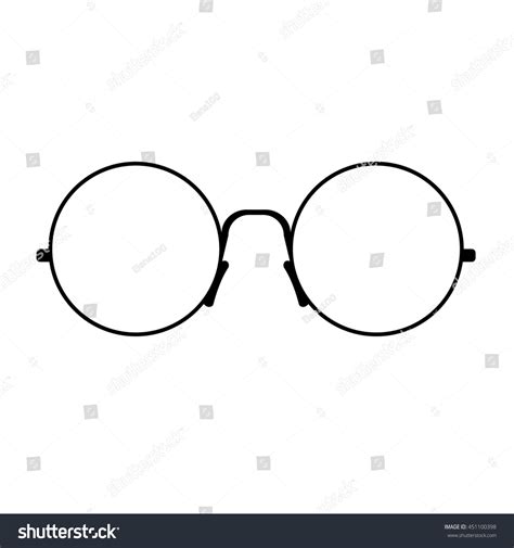 Round Glasses Vector Design Stock Vector Royalty Free 451100398