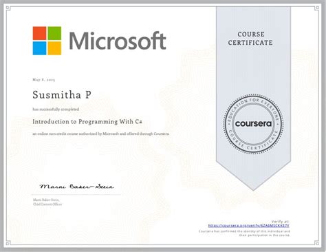 Csharp Programming Microsoft Coursera Learning