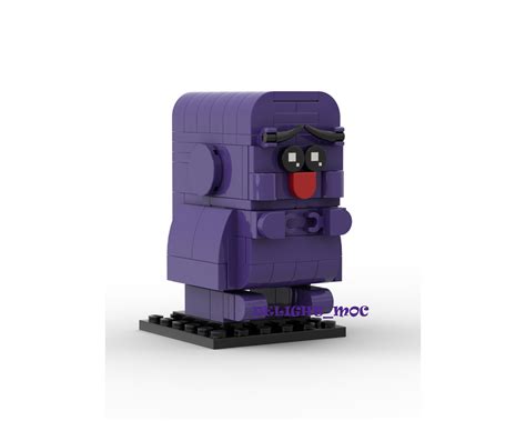 Lego Moc Grimace Mcdonald By Delight Moc Rebrickable Build With Lego