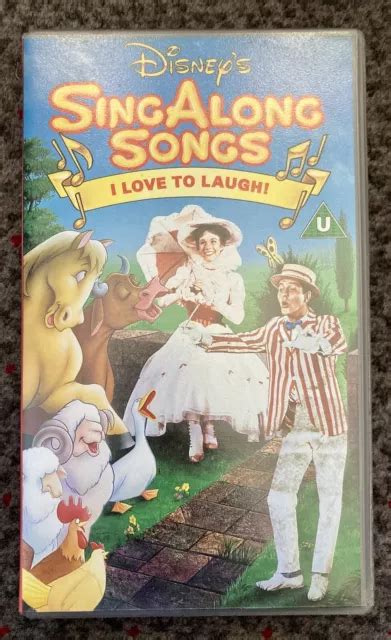 Vintage Rare Walt Disney Vhs Sing Along Songs 13 I Love To Laugh