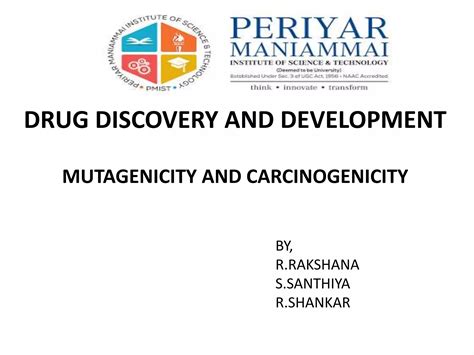 Ppt Mutagenicity And Carcinogenicity Pptx