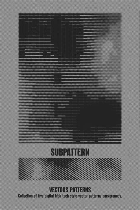 20 Vector Data Patterns Futuristic Patterns For Print Fabric And