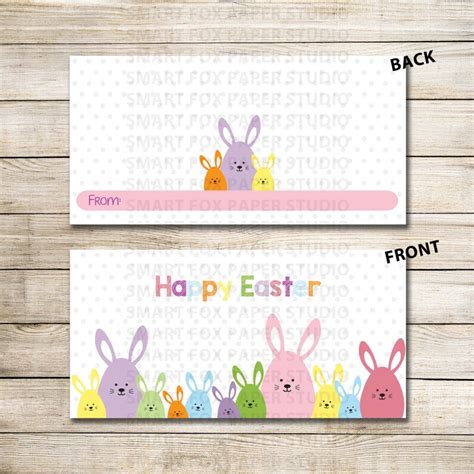 Happy Easter Bag Topper Instant Download Easter Digital Printable Easter Bag Topper