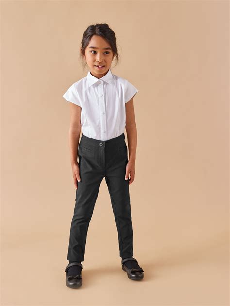 Buy Black Regular Length School Skinny Stretch Trousers 3 18yrs From