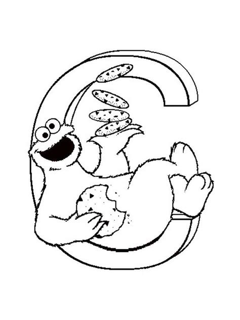 Free Printable Cookie Monster Coloring Pages