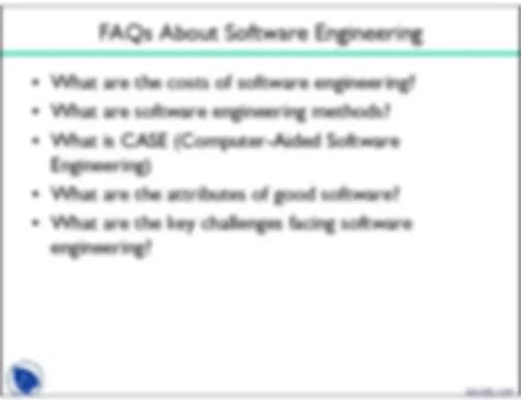 Overview Softwarre Engineering Lecture Slides Softwarre Engineering