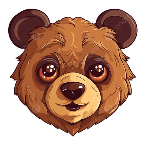 테디 베어 얼굴 벡터 스티커 클립 아트 만화 곰 머리의 그림 상표 클립 아트 Png 일러스트 및 벡터 에 대한 무료 다운로드 Pngtree