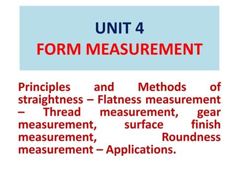 Feature Inspection Of Circularity And Roundness Pptx
