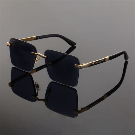 Versace Black Rectangular Sunglasses Loafers And Belts