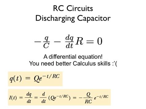 Capacitor Charging And Discharging Equation Derivation Tessshebaylo