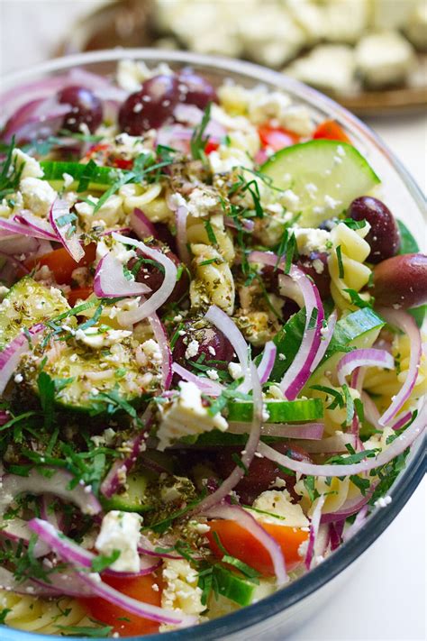 Mediterranean Pasta Salad Tangy Lemon Herb Vinaigrette Easy 20