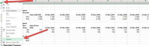 unhide rows not working in excel za