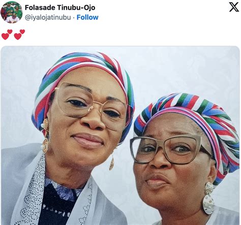 Tinubus Daughter Shares Selfie With Mother Remi Naija News