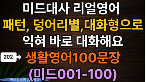 토크이지 Talk Easy 202 미드대사 패턴 덩어리별로 익히는 생활영어100문장｜패턴영어｜미드영어｜수면영어｜영어회화