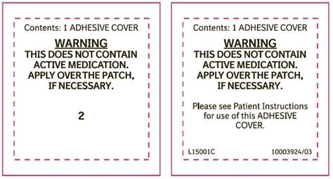 Dailymed Clonidine Transdermal System Usp 0 1 Mg Day Clonidine Transdermal System Patch