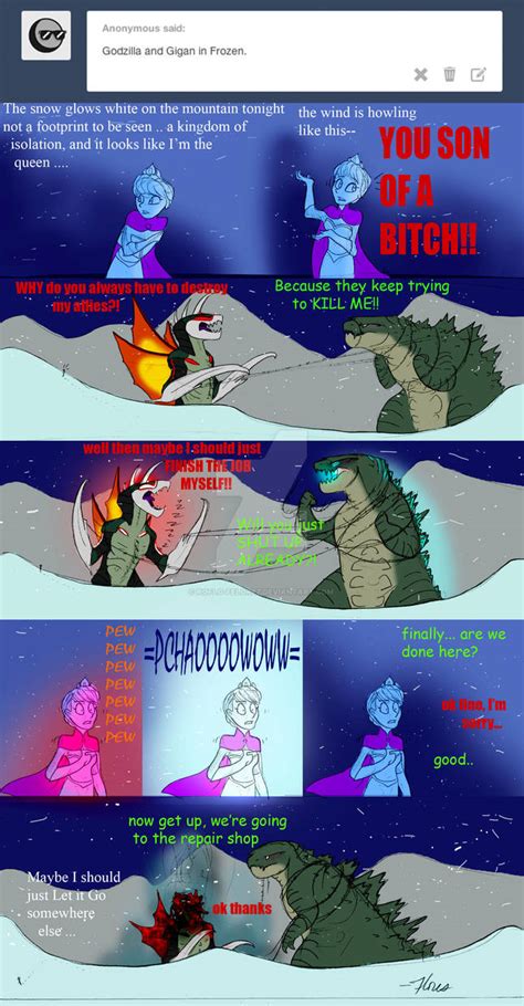 Godzilla Frozen By Roflo Felorez On Deviantart