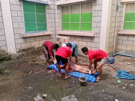 နေပြည်တော် ဝန်ထမ်းလိုင်းခန်းတွင် အမျိုးသားတစ်ဦးအရက်မူးပြီး တိုက် ၄ ထပ