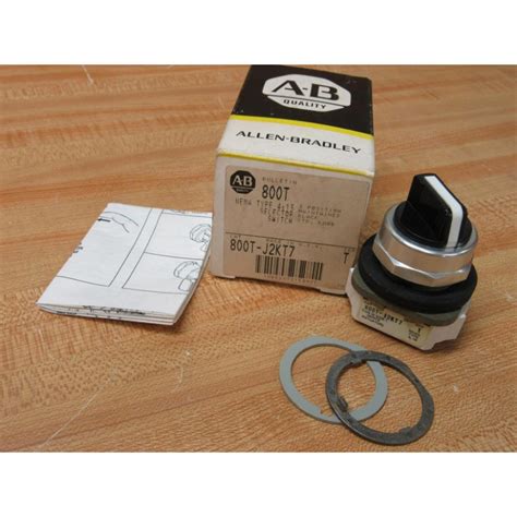 Allen Bradley 800t J2kt7 3 Pos Selector Switch Wo Contacts