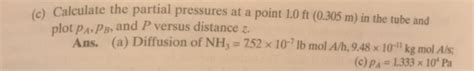 191 2 Equimolar Counterdiffusion Of Nh And N At Steady State Ammonia Gas A And Nitrogen