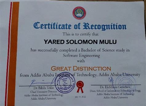 Yared Solomon On Linkedin I Am Happy To Share That I Have Graduated From Addis Ababa… 42 Comments