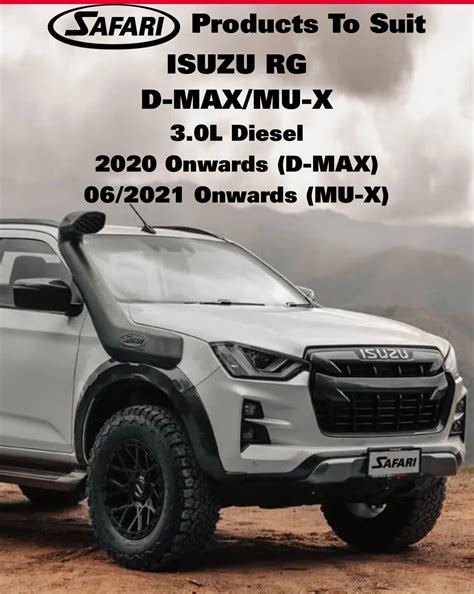 Arb 4x4 Safari Snorkel Isuzu Dmax Ss177hp 2020 Evergreen Offroad