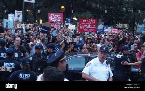 New York New York Usa 5th Sep 2017 Daca Protest In Foley Square