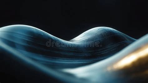 Translucent Wave Mobius Strip Forming Abstract Shape Stock Illustration
