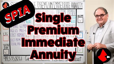 Spia Single Premium Immediate Annuity Youtube